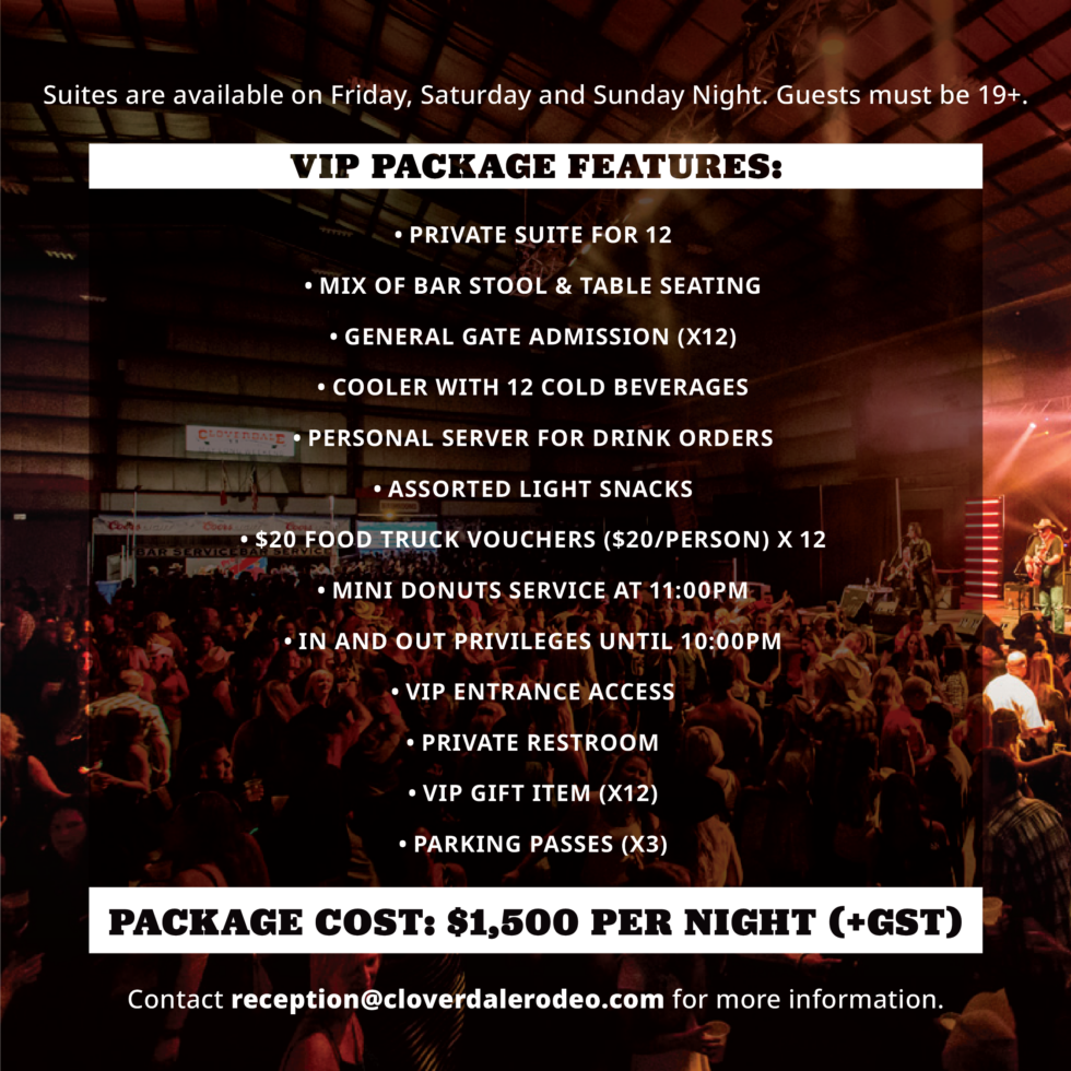 Announcing New VIP Suites at the Longhorn Saloon | Cloverdale Rodeo and ...