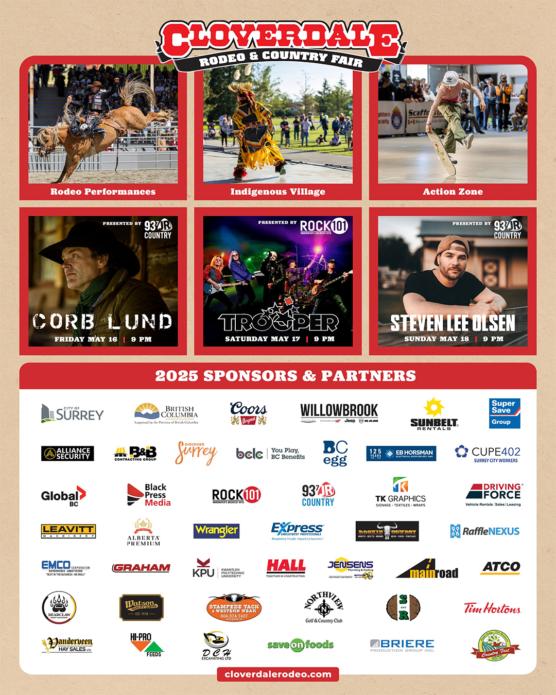 Event Schedule | Cloverdale Rodeo and Country Fair