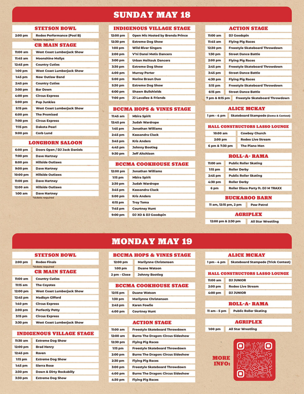 Event Schedule | Cloverdale Rodeo and Country Fair