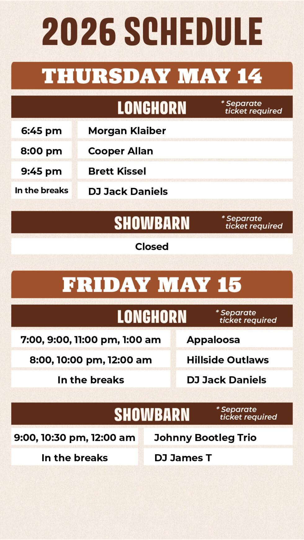 Artist Lineup | Cloverdale Rodeo and Country Fair
