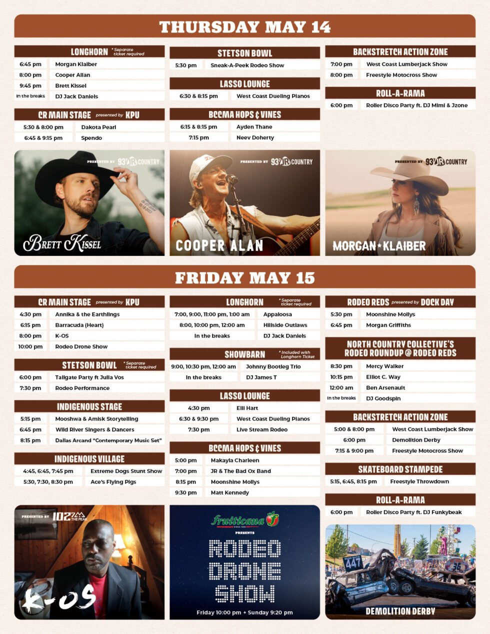 Event Schedule | Cloverdale Rodeo and Country Fair