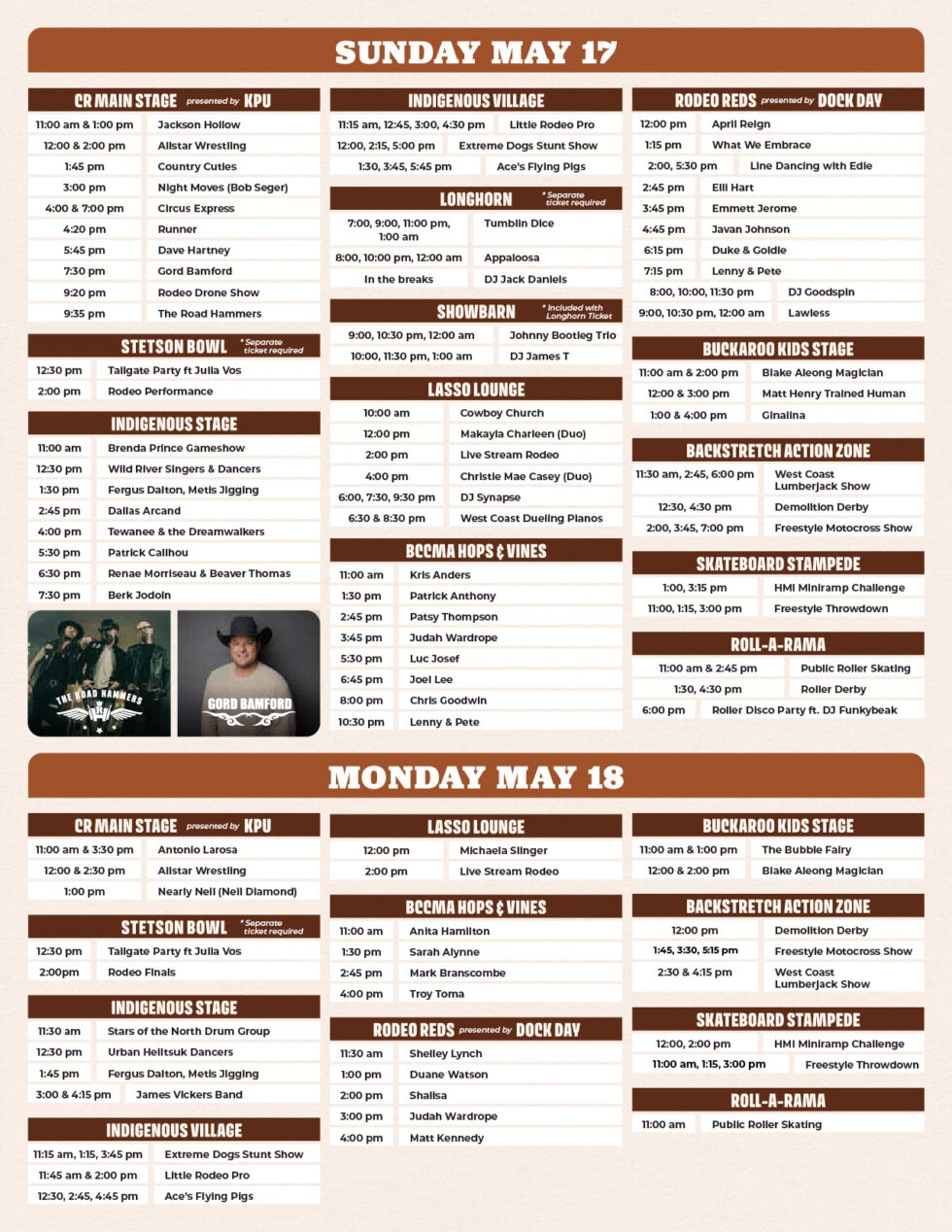 Event Schedule | Cloverdale Rodeo and Country Fair